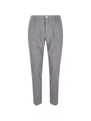 JACOB COHЁN Pressed-crease Tailored Trousers - Grey