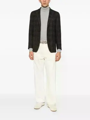 Tagliatore Checked Single-breasted Blazer
