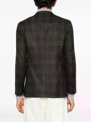 Tagliatore Checked Single-breasted Blazer