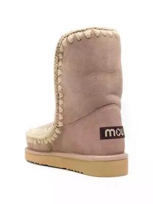 Mou Eskimo 24 Crochet-trim Sheepskin Boots
