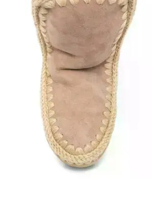 Mou Eskimo 24 Crochet-trim Sheepskin Boots