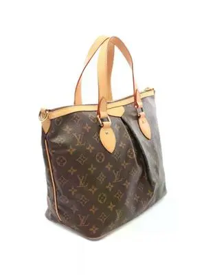 LOUIS VUITTON 2008 Pm Palermo Monogram Tote Bag - Brown