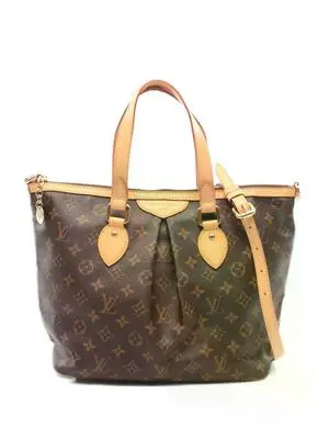 LOUIS VUITTON 2008 Pm Palermo Monogram Tote Bag - Brown