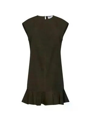 KAOS Ruffled-hem Sleeveless Dress - Green