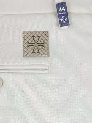 JACOB COHЁN Logo-patch Straight-leg Trousers