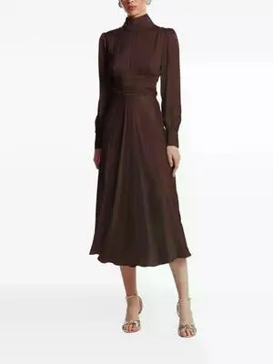 FRAMBOISE Cut-out Back Midi Dress