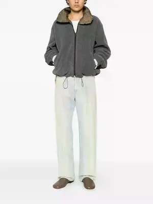 MAGLIANO Contrast-panel Zip-up Jacket - Grey