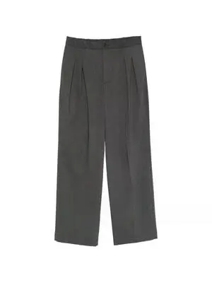 HEVO Pleated Wide-leg Trousers - Grey