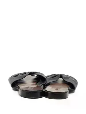 JIMMY CHOO Jupiter Leather Slides