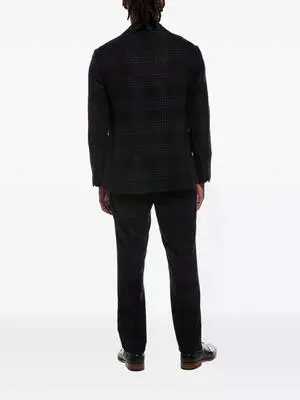 Brunello Cucinelli Check-pattern Single-breasted Suit - Blue