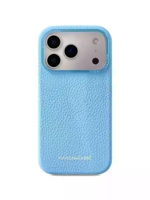 MAISON DE SABRE Pro 17 Grain-leather Phone Case - Blue