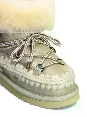 Mou Eskimo 24 Shearling-trim Lace-up Boots