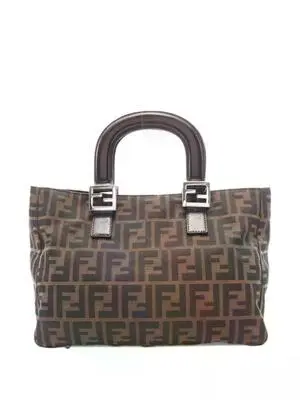 Fendi 2000s Zucca Canvas Tote Bag - Brown