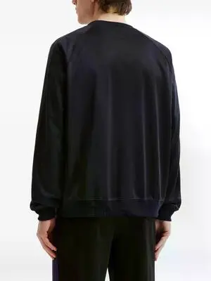 Needles Butterfly-embroidered Side-stripe Sweatshirt