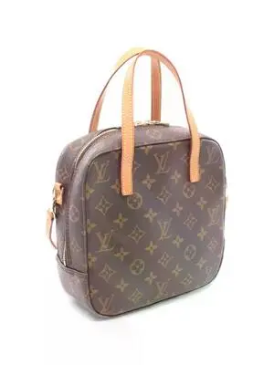 LOUIS VUITTON 2003 Spontini Monogram Tote Bag - Brown