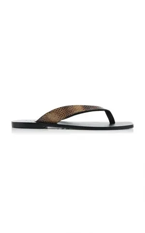 A.emery Kinto Leather Sandals - Python