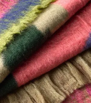 MANTAS EZCARAY Views Mohair And Wool-blend Throw