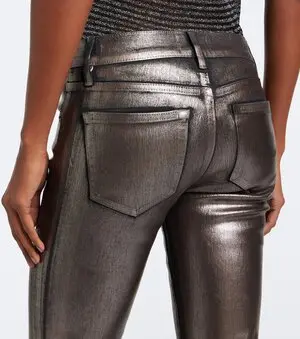 FRAME Rodeo Coated Flared Jeans