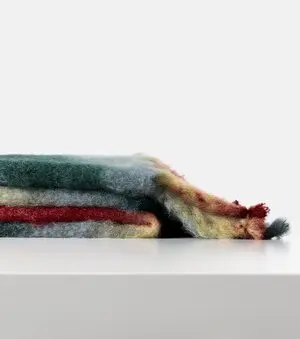 MANTAS EZCARAY Tie-dye Mohair And Wool-blend Throw