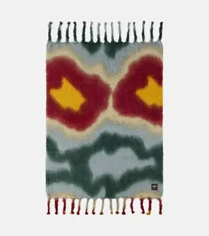 MANTAS EZCARAY Tie-dye Mohair And Wool-blend Throw