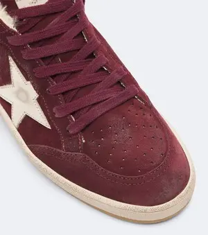 GOLDEN GOOSE Ball Star Shearling-lined Suede Sneakers