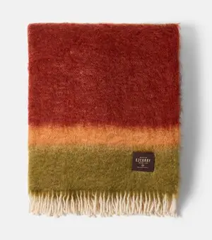 MANTAS EZCARAY Matisse Mohair And Wool Throw - Multicoloured