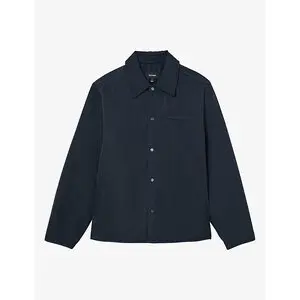 REISS Raider Patch-pocket Padded Shell Overshirt - Navy