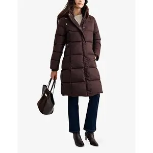 PHASE EIGHT Yasmine Removable-hooded Padded Puffer Coat