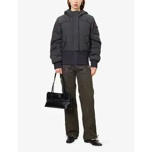 PEACHY DEN Sandy Hooded Cotton-blend Puffer Jacket