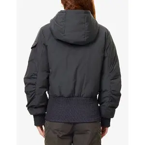 PEACHY DEN Sandy Hooded Cotton-blend Puffer Jacket