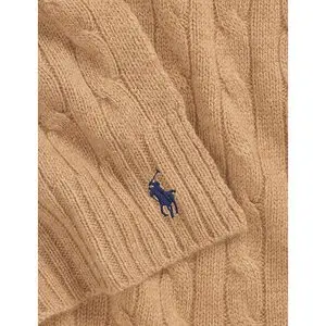 Polo Ralph Lauren Cable-knit Wool And Cashmere Blend Scarf