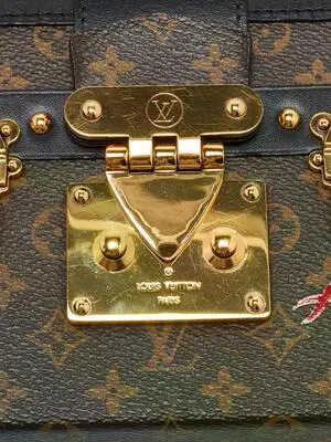 LOUIS VUITTON Petite Malle Monogram Clutch Bag