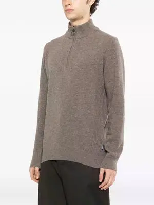 Barbour Ronson Wool-cashmere Half-zip Sweater