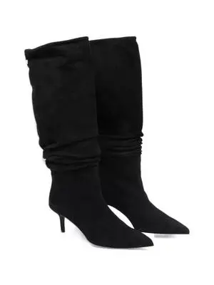 FABI Pointed-toe Slouchy Knee-high Boots