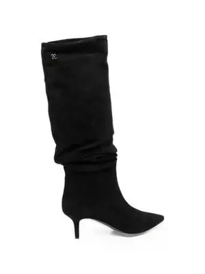 FABI Pointed-toe Slouchy Knee-high Boots