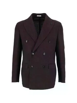 BRERA Double-breasted Peaked-lapel Jacket - Red