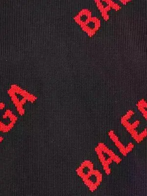 Balenciaga Logo-intarsia Knit Sweater