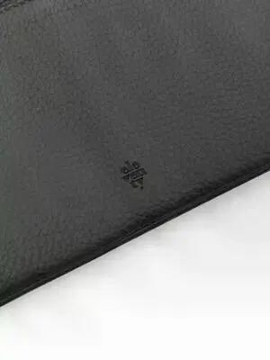 Eleventy Debossed-logo Leather Clutch Bag