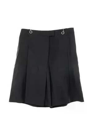 LOUIS VUITTON 2010s Pleated Bermuda Shorts - Black