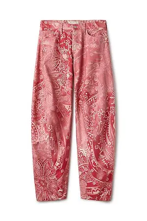 We The Free Fable Printed Twisted Jeans At