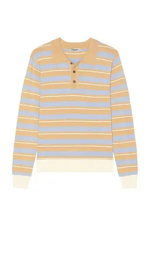 HEAD GOLF Striped Knit Polo Shirt