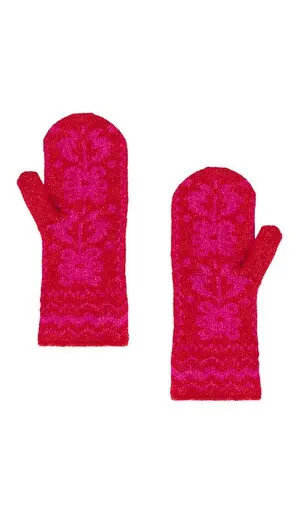 Free People Folk Mitten - Red