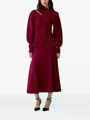 Carolina Herrera High-waisted Flared Midi Skirt