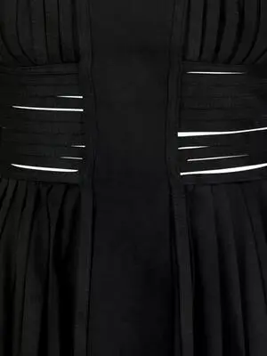GIOVANNI BEDIN Cut-out Pleated Mini Dress