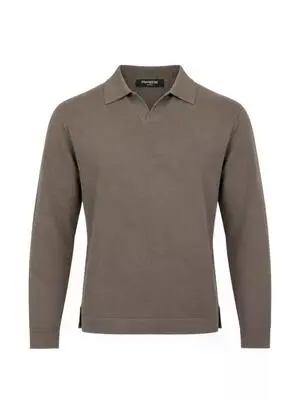 FRANZESE COLLECTION Virgin Wool Polo Sweater - Neutrals