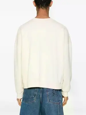 Palm Angels Dragon-monogram Cotton Sweatshirt