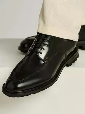 Kiton Brushed-leather Lug-sole Derby Shoes