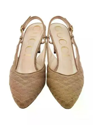 Gucci Mini Double G Slingback Pumps