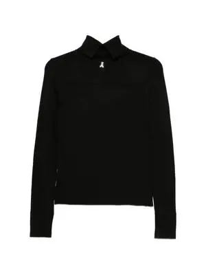 Patrizia Pepe Logo-plaque Wool Sweater