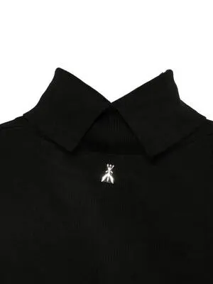 Patrizia Pepe Logo-plaque Wool Sweater